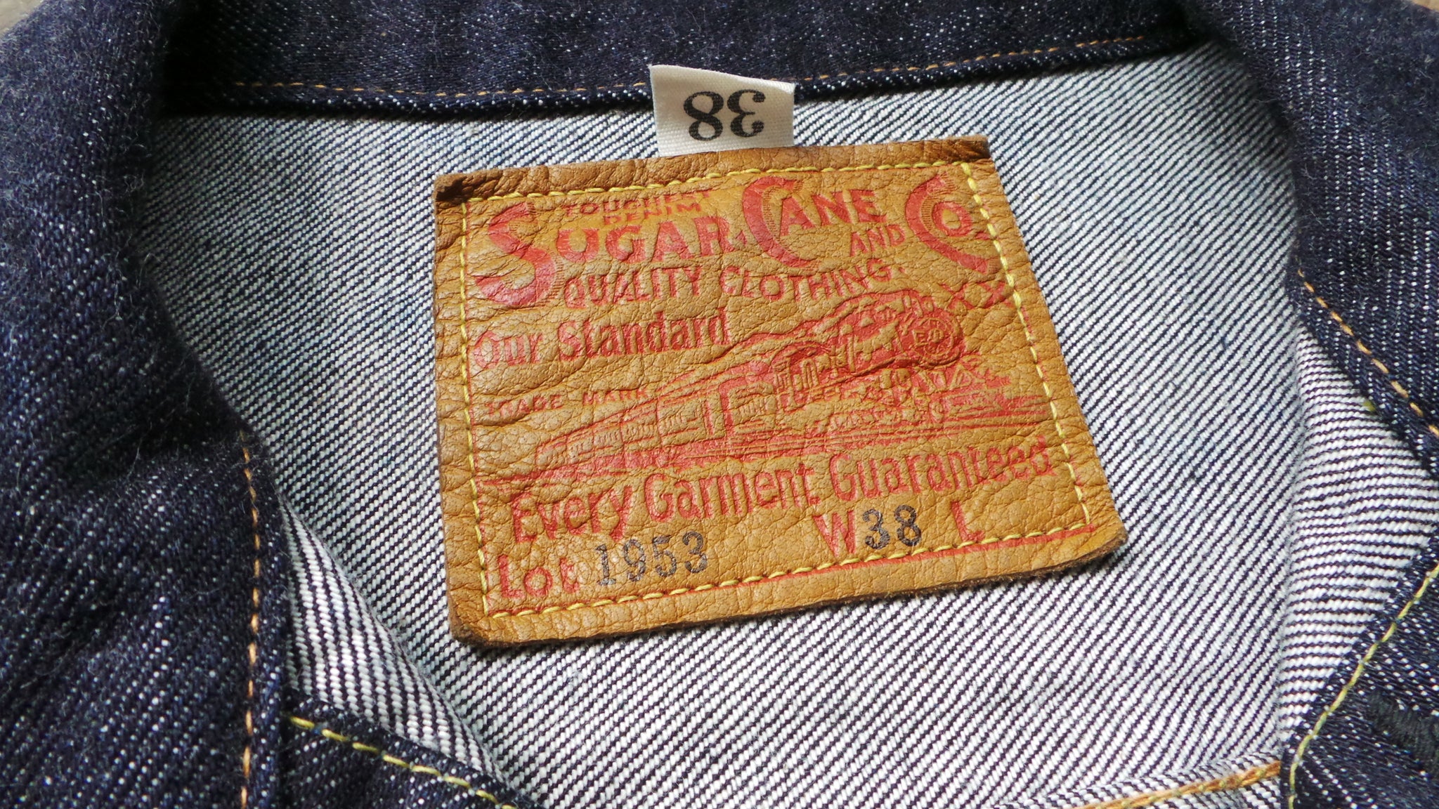 Sugar Cane 1953 "Type II" Red Selvedge Denim Jacket - One Wash ...